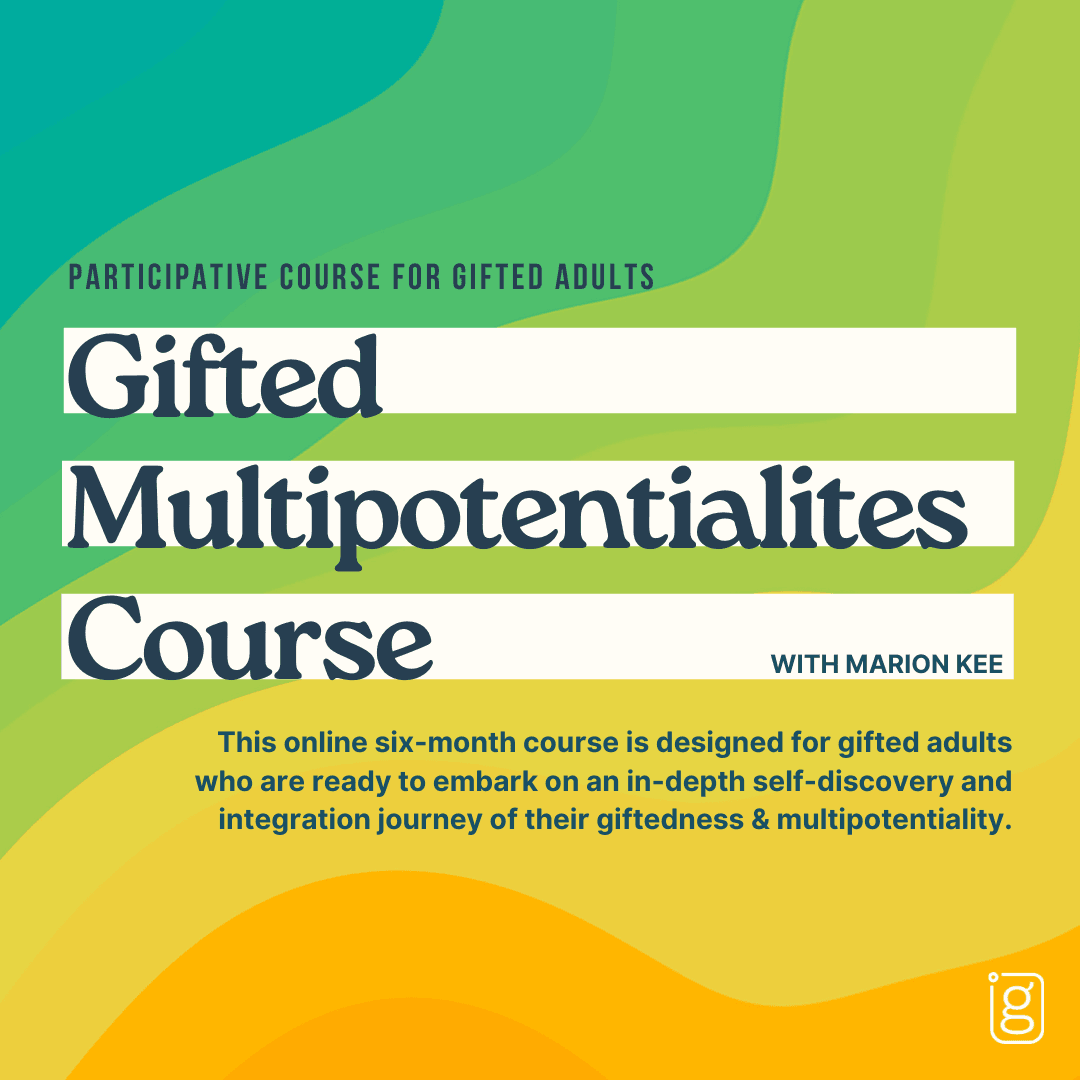 Gifted Multipotentialite Group Course with Marion Kee - InterGifted
